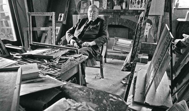 Rare 1960s photos of LS Lowry 'at home' | Clive Arrowsmith