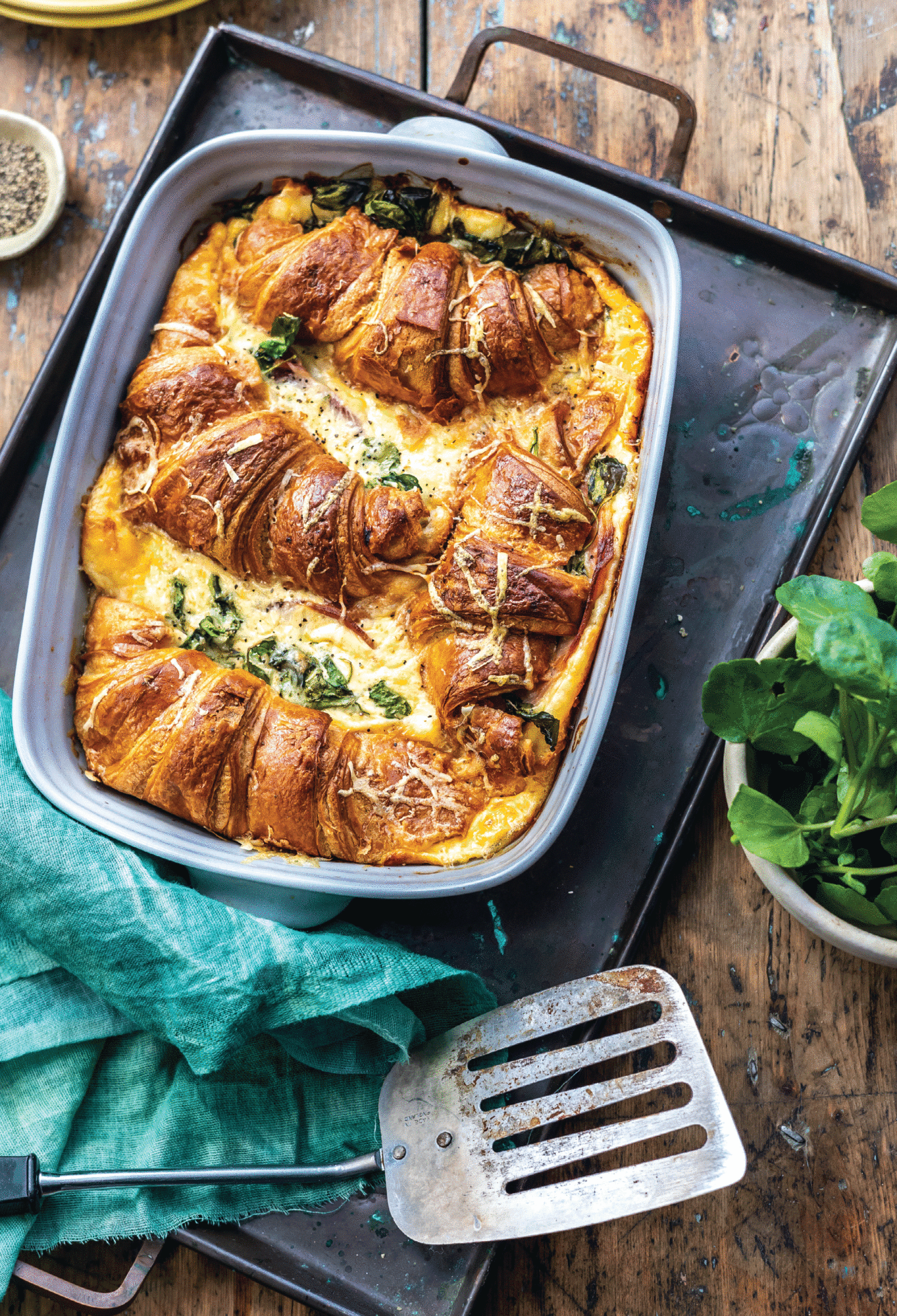 Cheesy Croissant Bake • Northern Life