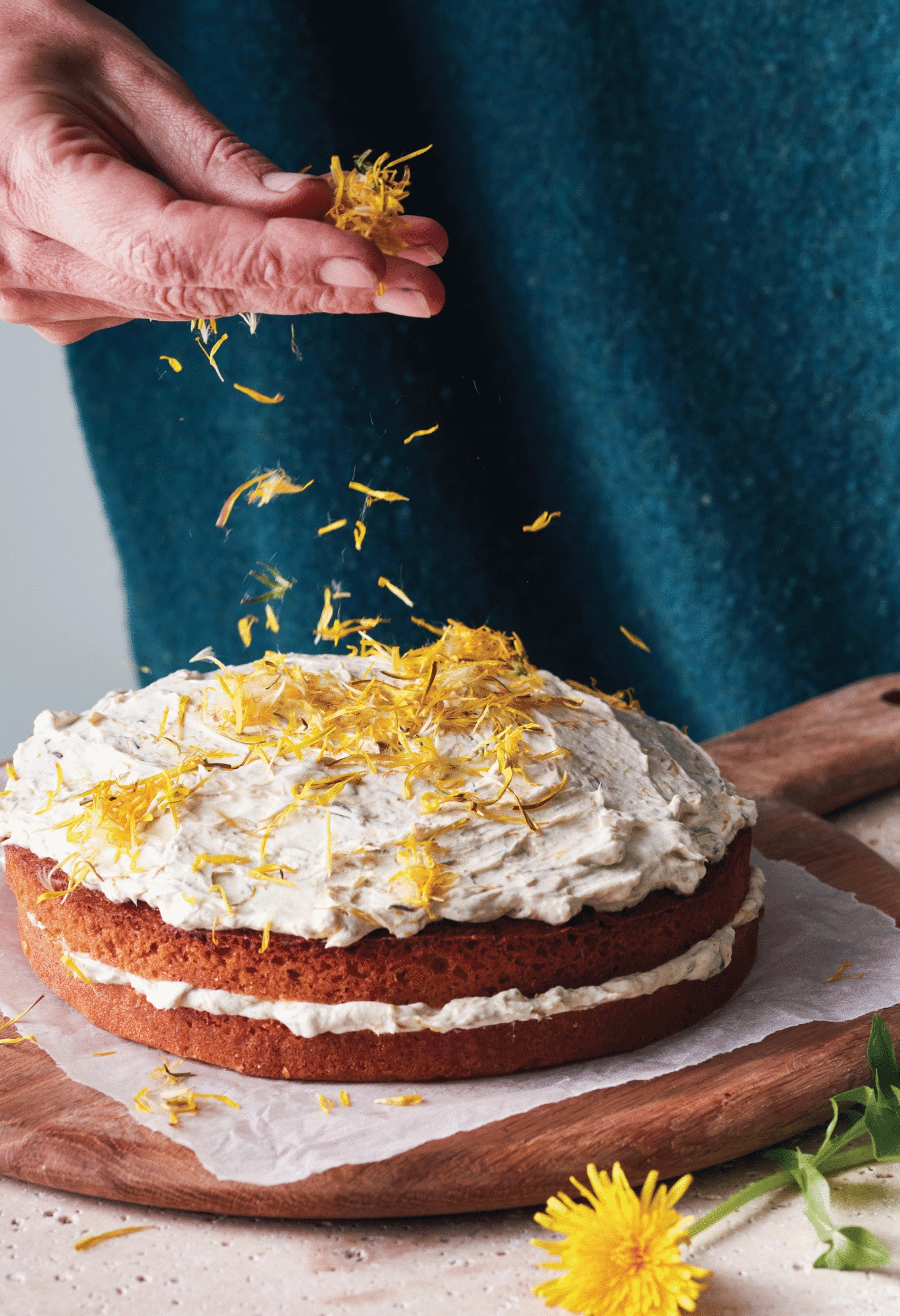 Dandelion Flower and Rum Cake • Northern Life
